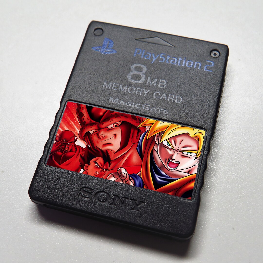 Custom Dragon Ball Z Playstation 2 (PS2) Memory Card Stickers - You ...