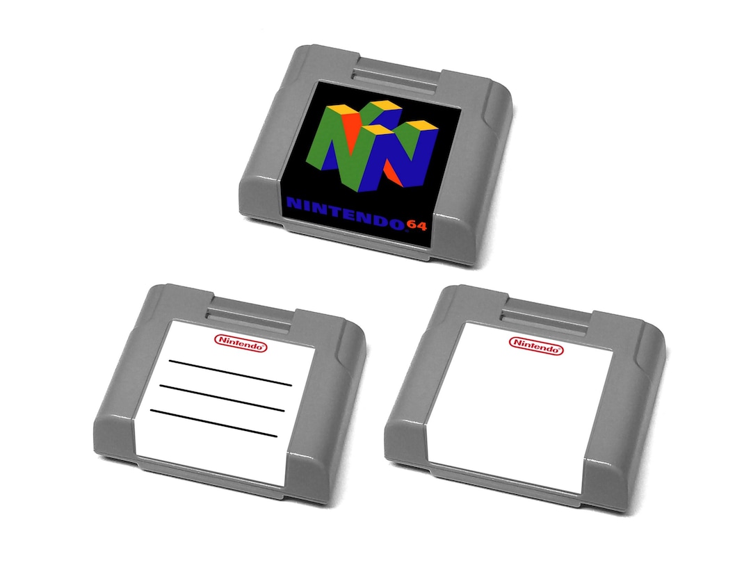 Custom Nintendo 64 Logo, Notes, Blank Nintendo 64 (N64) Memory Card ...