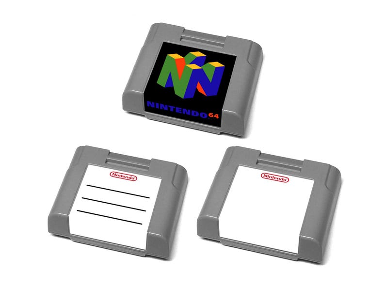 Custom Nintendo 64 Logo, Notes, Blank Nintendo 64 (N64) Memory Card and ...