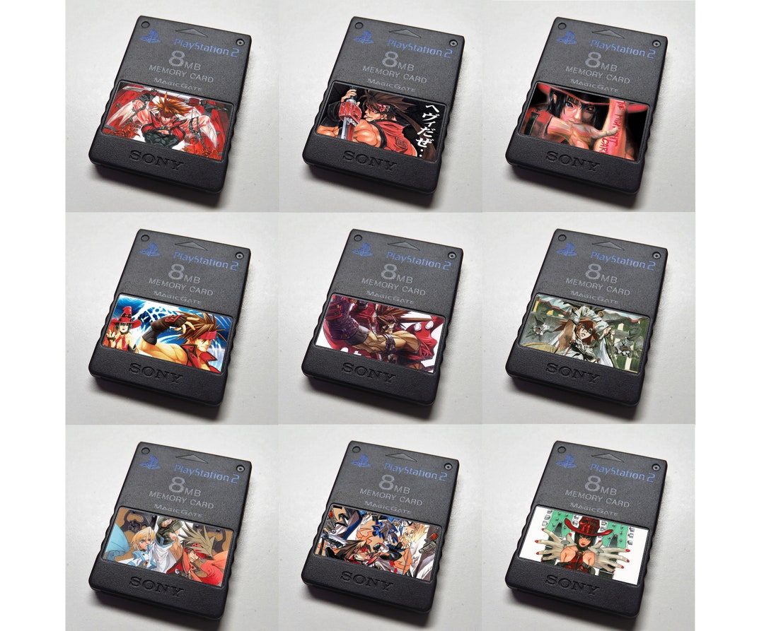 Custom Guilty Gear Playstation 2 PS2 Memory Card Stickers You Pick - Etsy