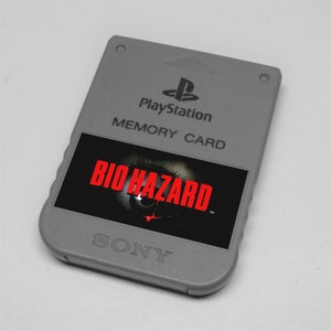 Custom Resident Evil Playstation Memory Card Stickers - You Pick! - Etsy