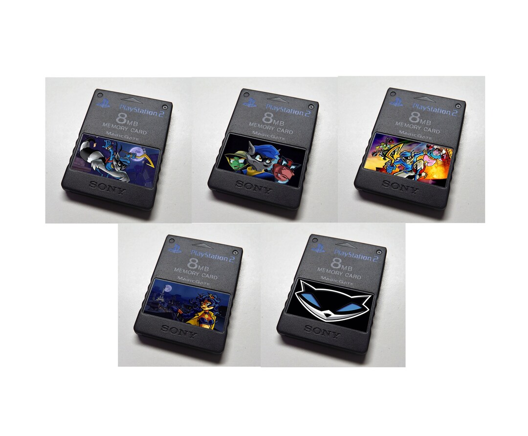 Custom Sly Cooper Playstation 2 PS2 Memory Card Stickers You Pick - Etsy
