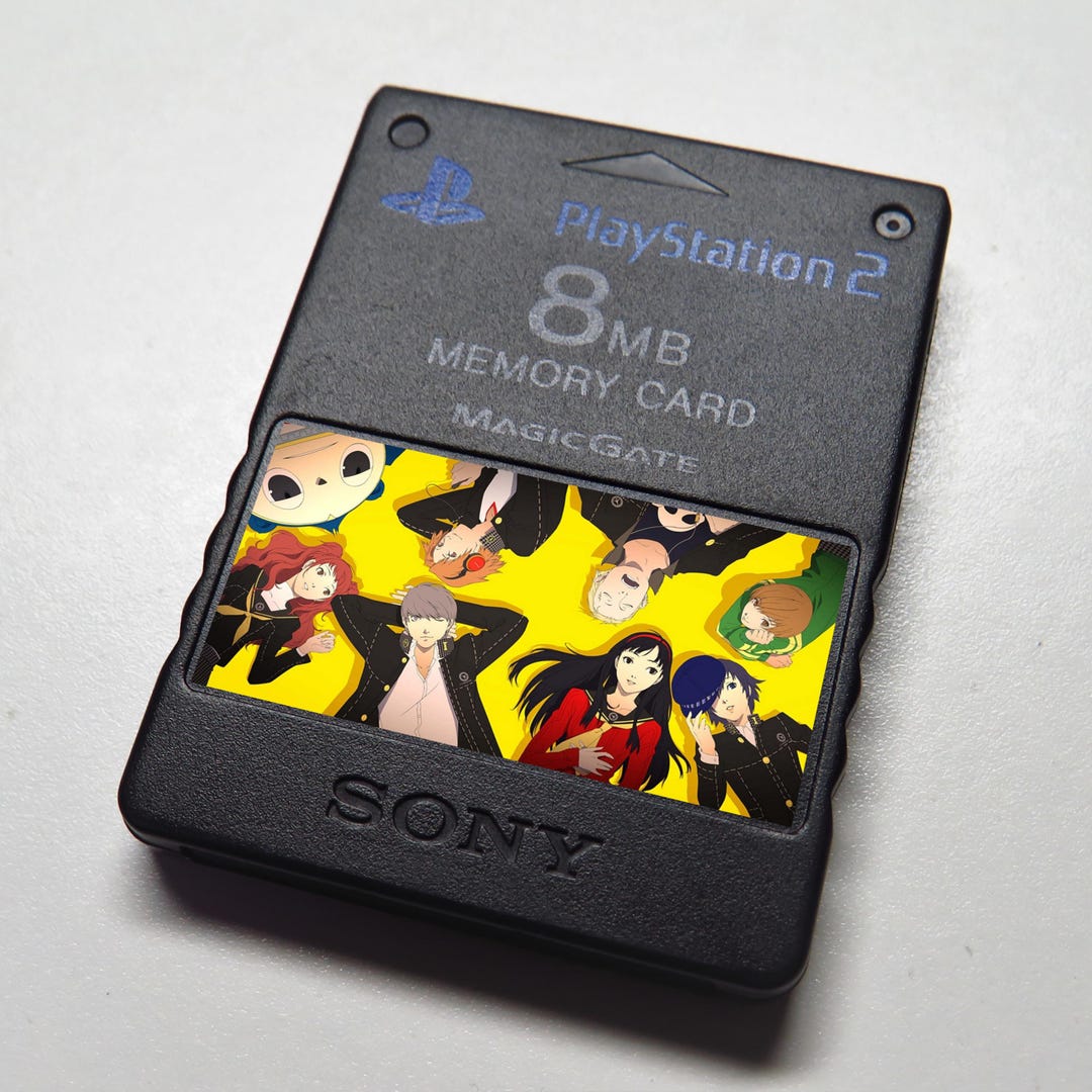 Custom Persona Playstation Memory Card Stickers - You Pick! - Etsy