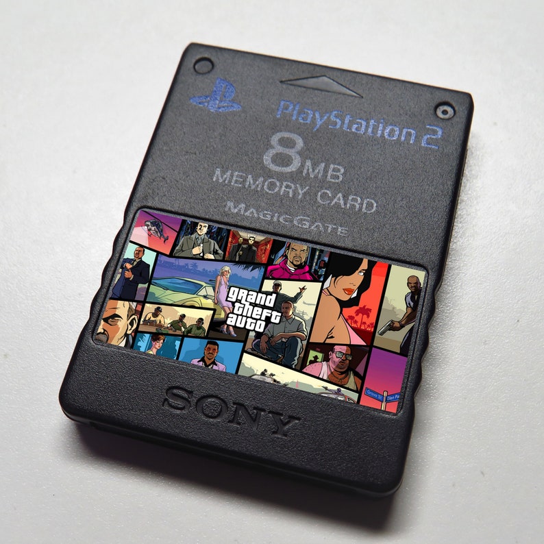 Custom Grand Theft Auto Playstation Memory Card Stickers You Pick - Etsy