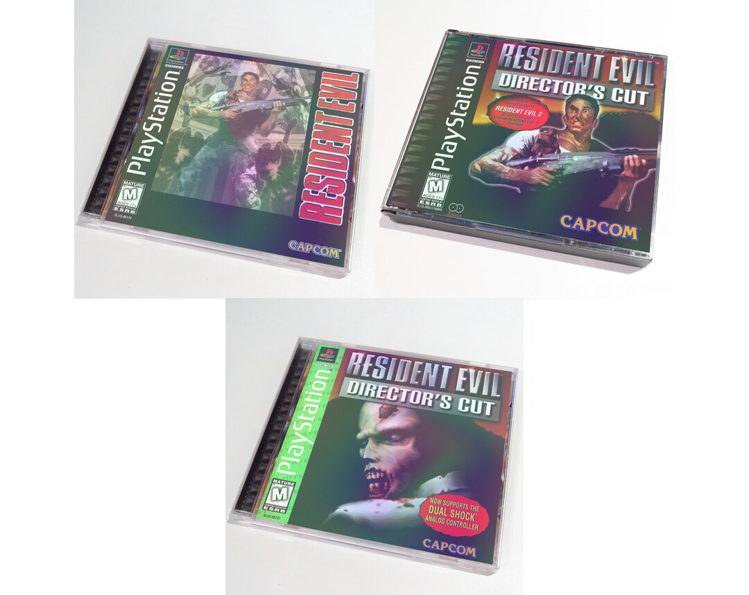 Custom Resident Evil Playstation 1 PS1 Holographic Cover Art Inserts ...