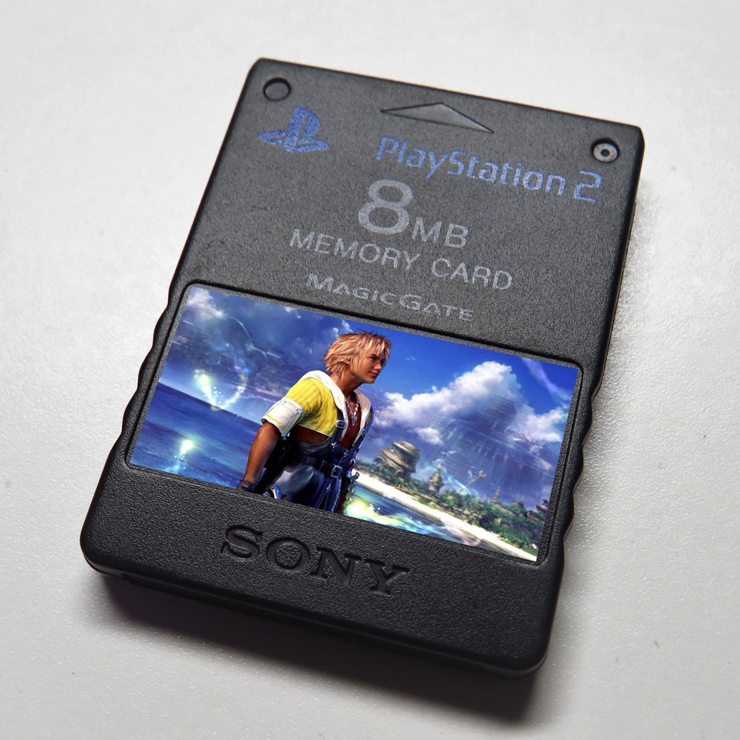 Custom Final Fantasy Playstation 2 (PS2) Memory Card Stickers - You ...
