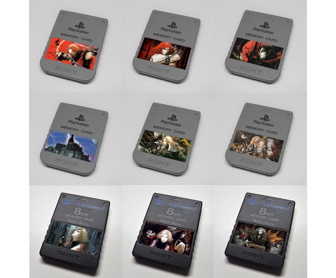 Custom Castlevania Playstation Memory Card Stickers You Pick - Etsy