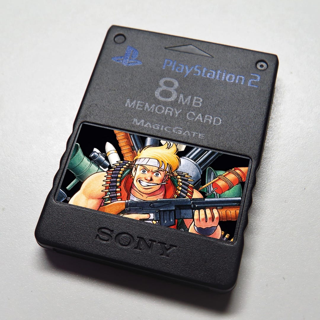 Custom Metal Slug Playstation 2 (PS2) Memory Card Stickers - You Pick ...