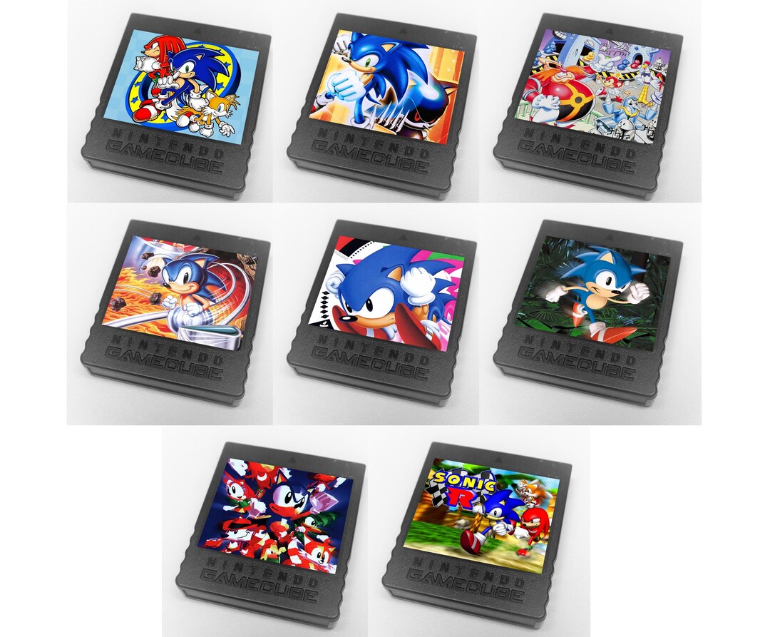 Custom Classic Sonic the Hedgehog Nintendo Gamecube Memory Card ...