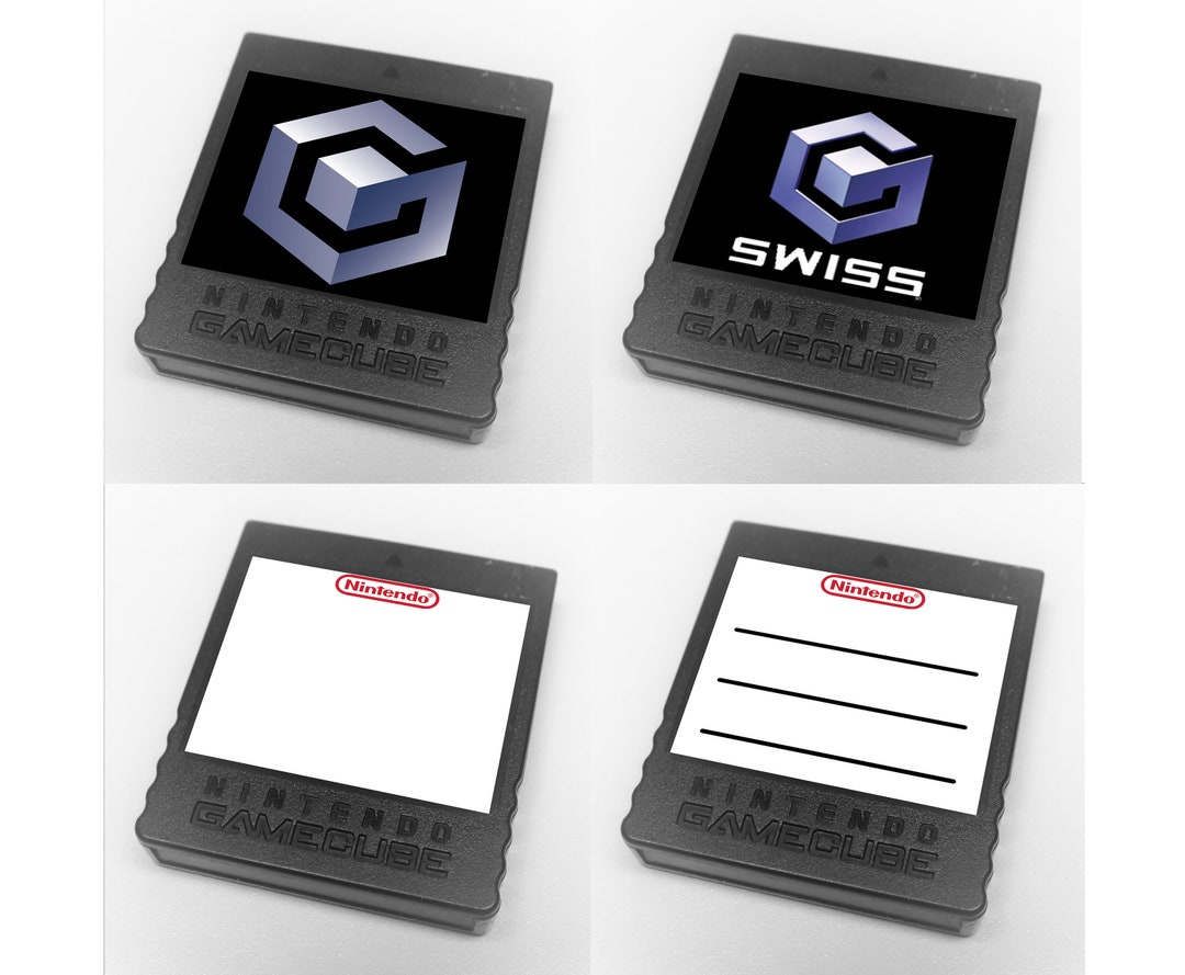 Custom Gamecube Logo, Swiss, Blank, and Notes Nintendo Gamecube Memory ...