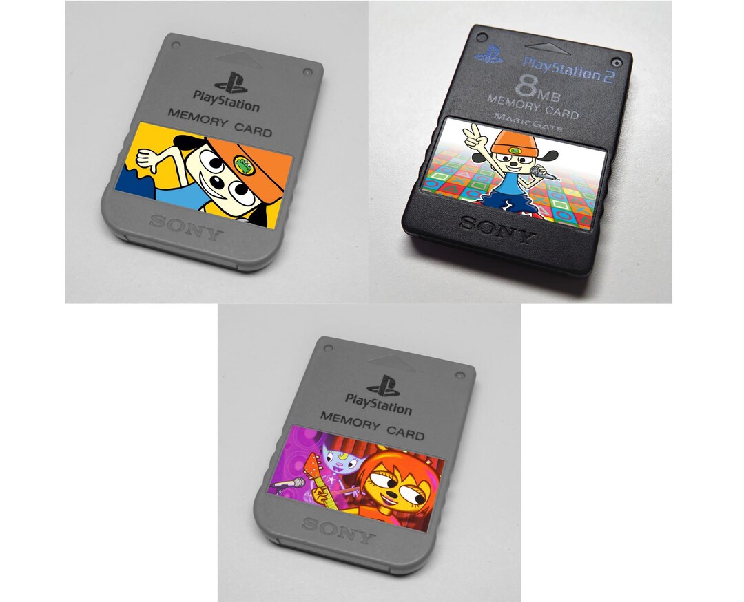 Custom Parappa the Rapper and Um Jammer Lammy Playstation Memory Card ...