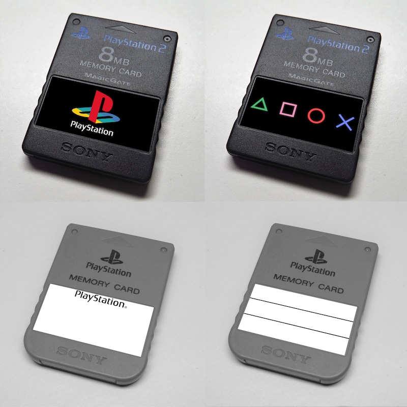 Playstation Memory Card Label - Etsy