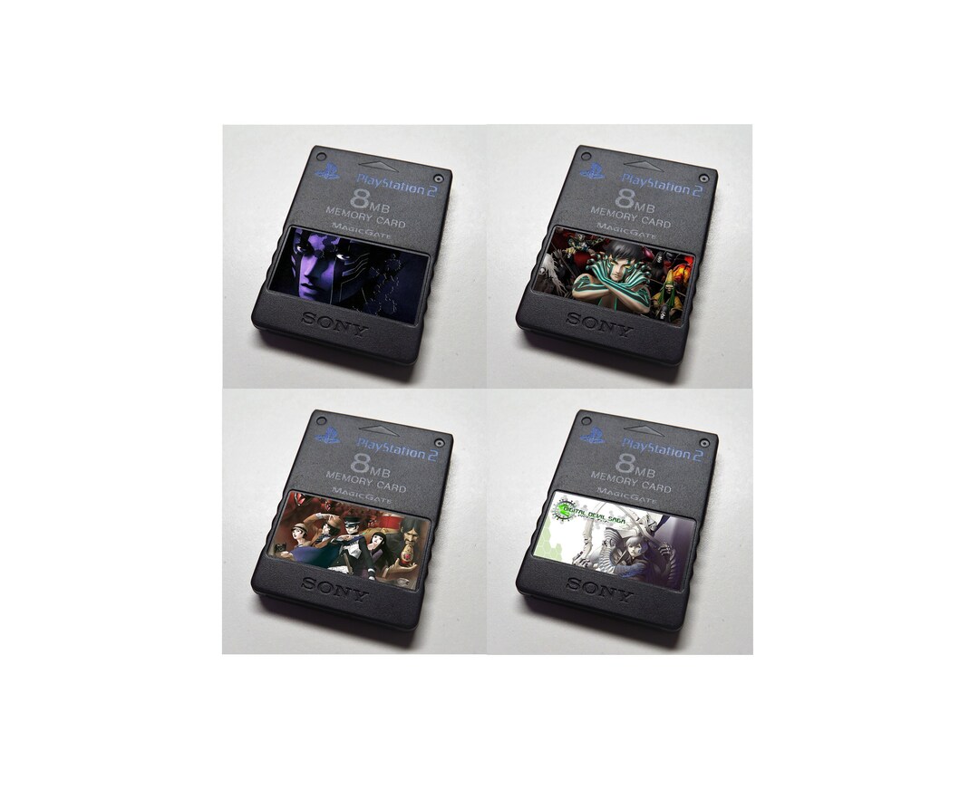 Custom Shin Megami Tensei Playstation 2 PS2 Memory Card Stickers You ...