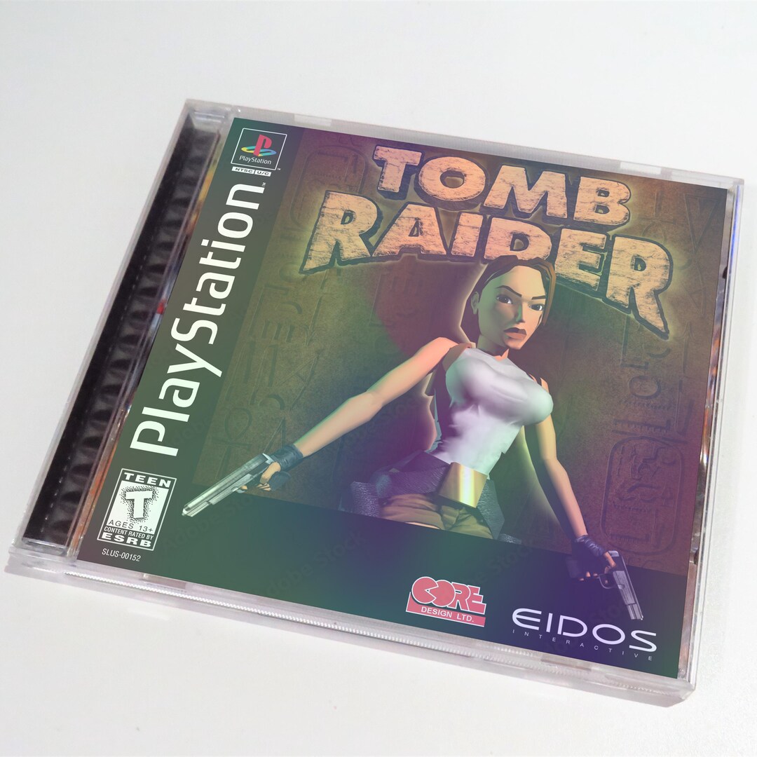 Custom Tomb Raider PS1 Holographic Cover Art Insert / Sticker - Etsy