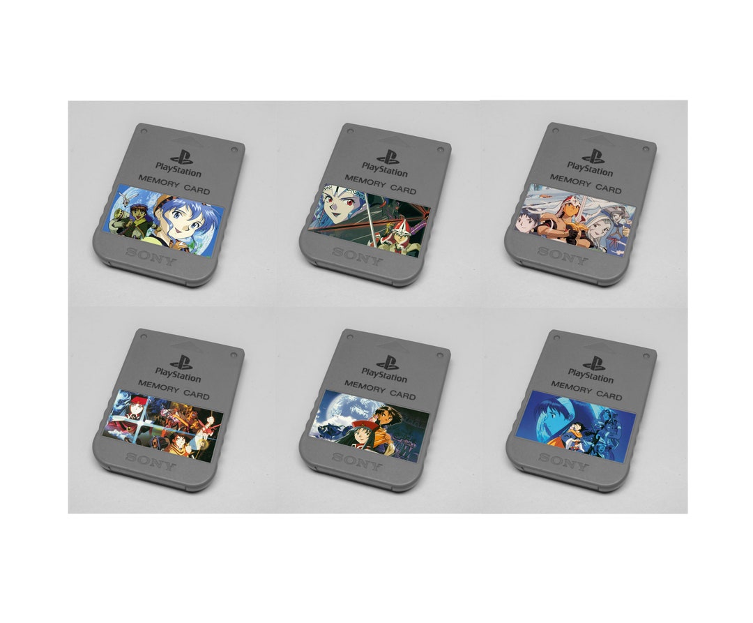 Custom Lunar Playstation 1 PS1 Memory Card Stickers You Pick - Etsy