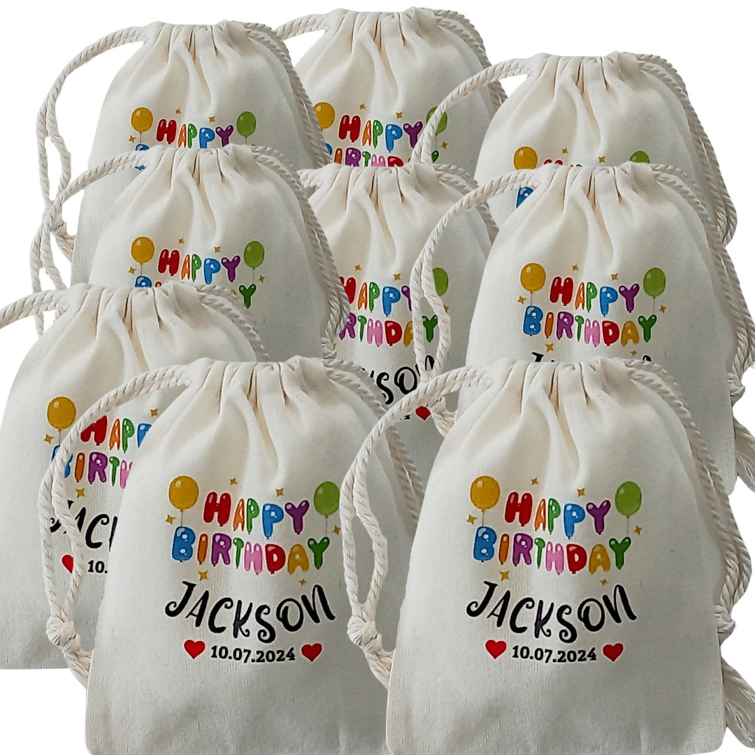 Customized Birthday Party Bags Bundle, Custom Gift Party Bags for First ...