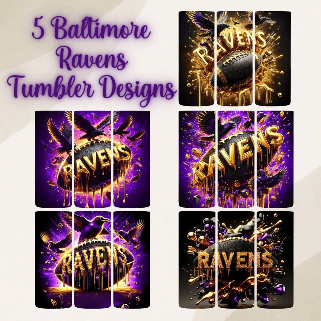 Ravens 20oz Tumbler Sublimation Design Bundle - Etsy
