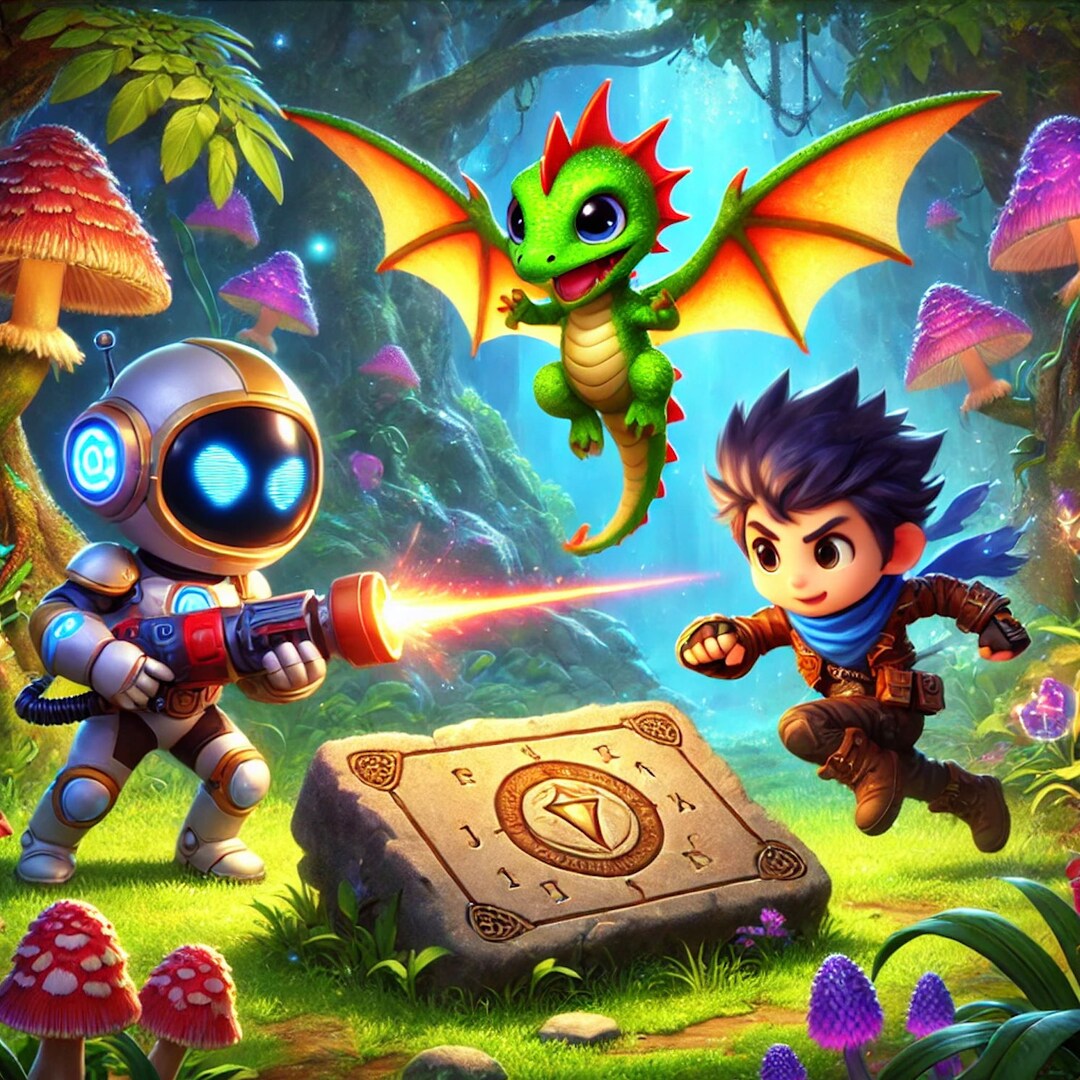 A Group of Adventurous Brawl Star-themed Characters in a Fantastical ...