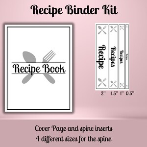Printable Recipe Binder Kit - Etsy