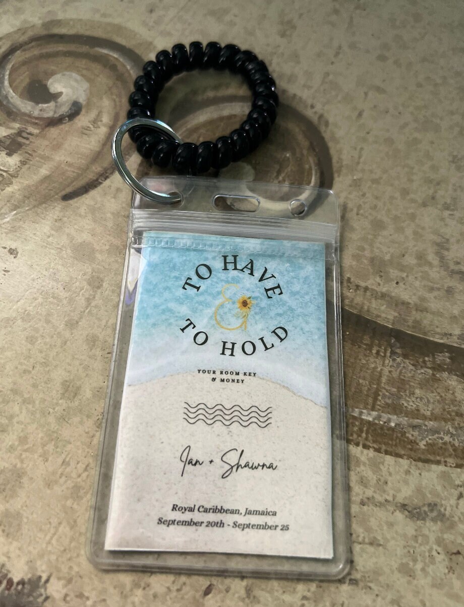 Room Key Card Tag Template, Printable Modern Key Card Pocket ...