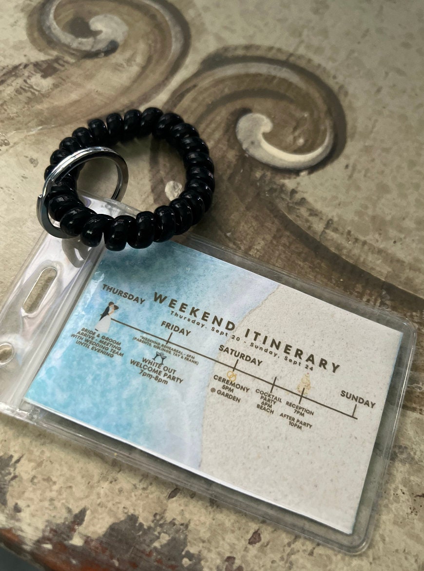 Room Key Card Tag Template, Printable Modern Key Card Pocket ...