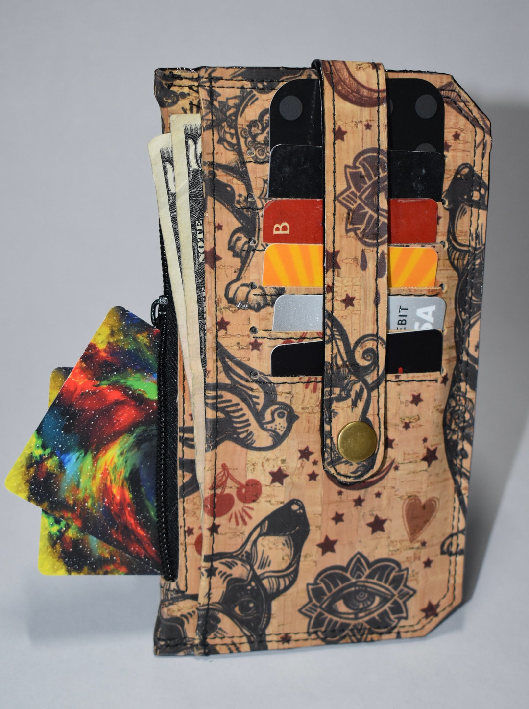 Slim Wallet - Tattoo - Etsy