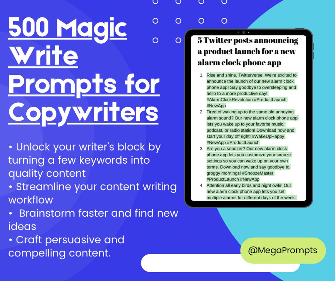 500 Canva-ready Content Prompts for Copywriters Captivating Prompts for ...
