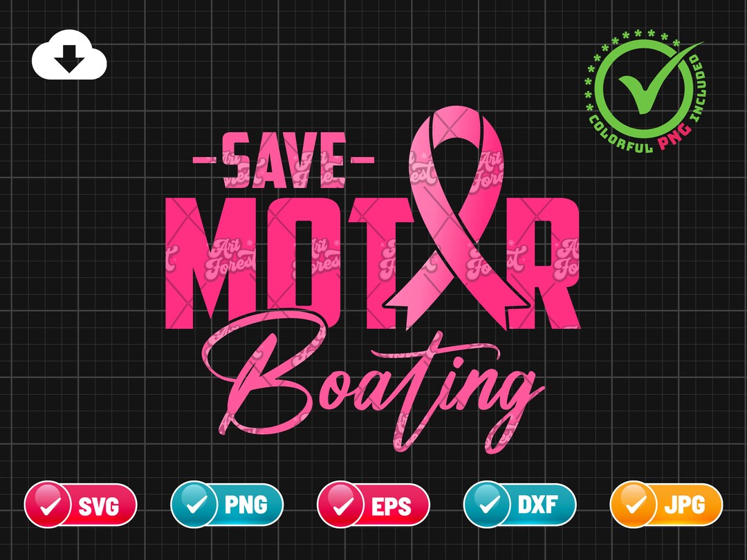 Save Motor Boating SVG PNG EPS | Png & Cricut File Digital Download - Etsy