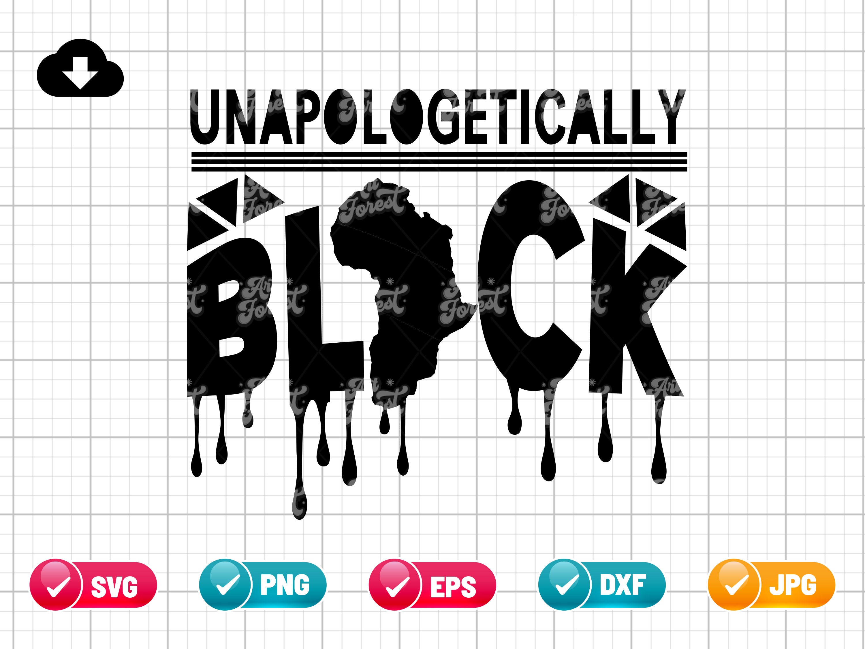 Unapologetically Black SVG EPS PNG Black History Month Svg African ...