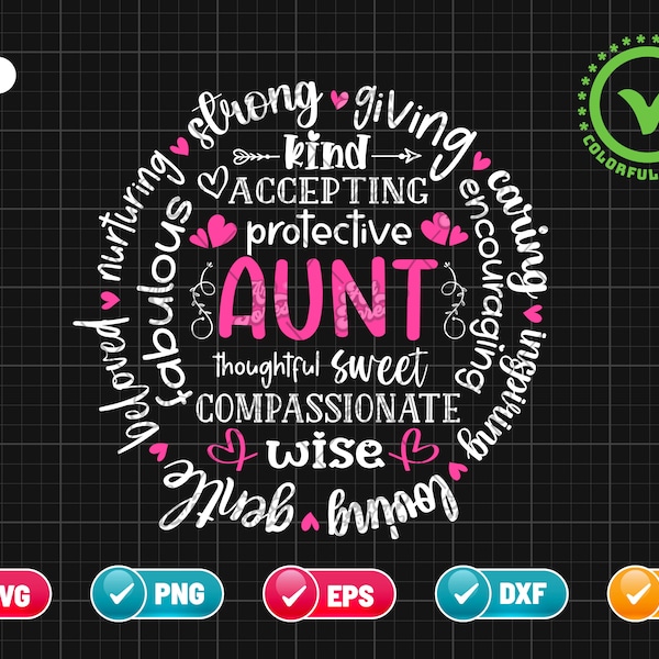Aunt Svg - Etsy