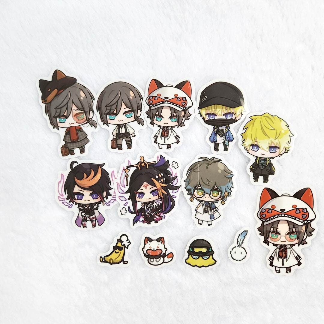 Nijisanji EN Clear Stickers Mysta Rias, Sonny Brisko, Shu Yamino, Ike ...
