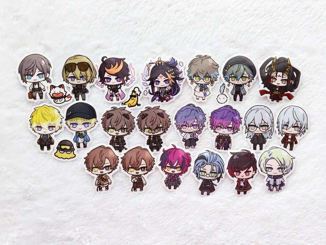 Nijisanji EN Vinyl Stickers luxiem Mysta Shu Luca Ike Vox, noctyx Sonny ...