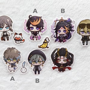 Nijisanji EN Vinyl Stickers luxiem Mysta Shu Luca Ike Vox, noctyx Sonny ...