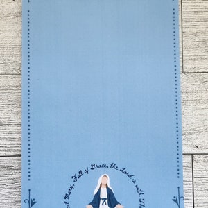 Blessed Mother Notepads, Catholic Marian Design Notepad, Catholic Mom ...