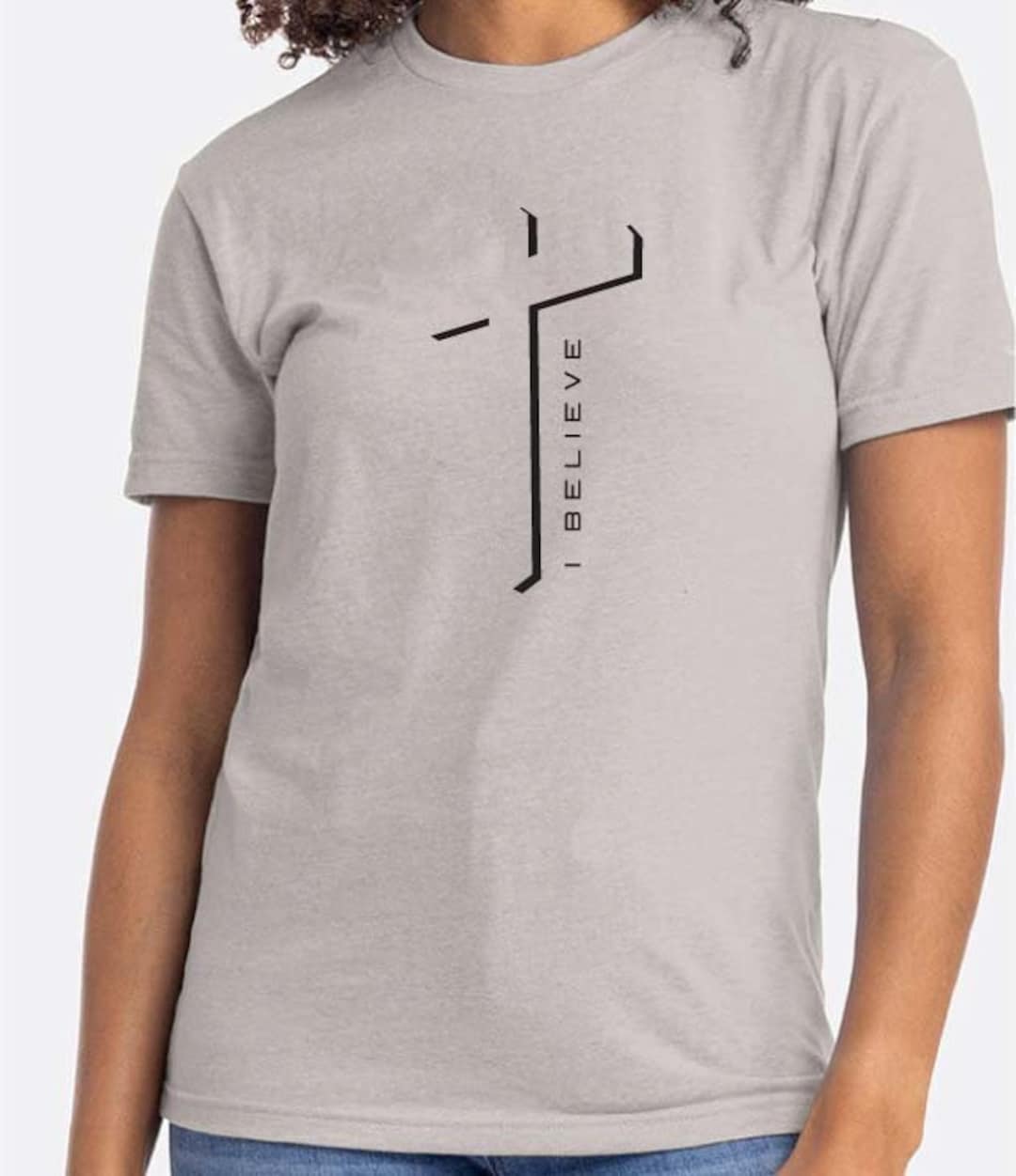 I Believe Christian T-shirt: Minimalist Faith Apparel - Etsy