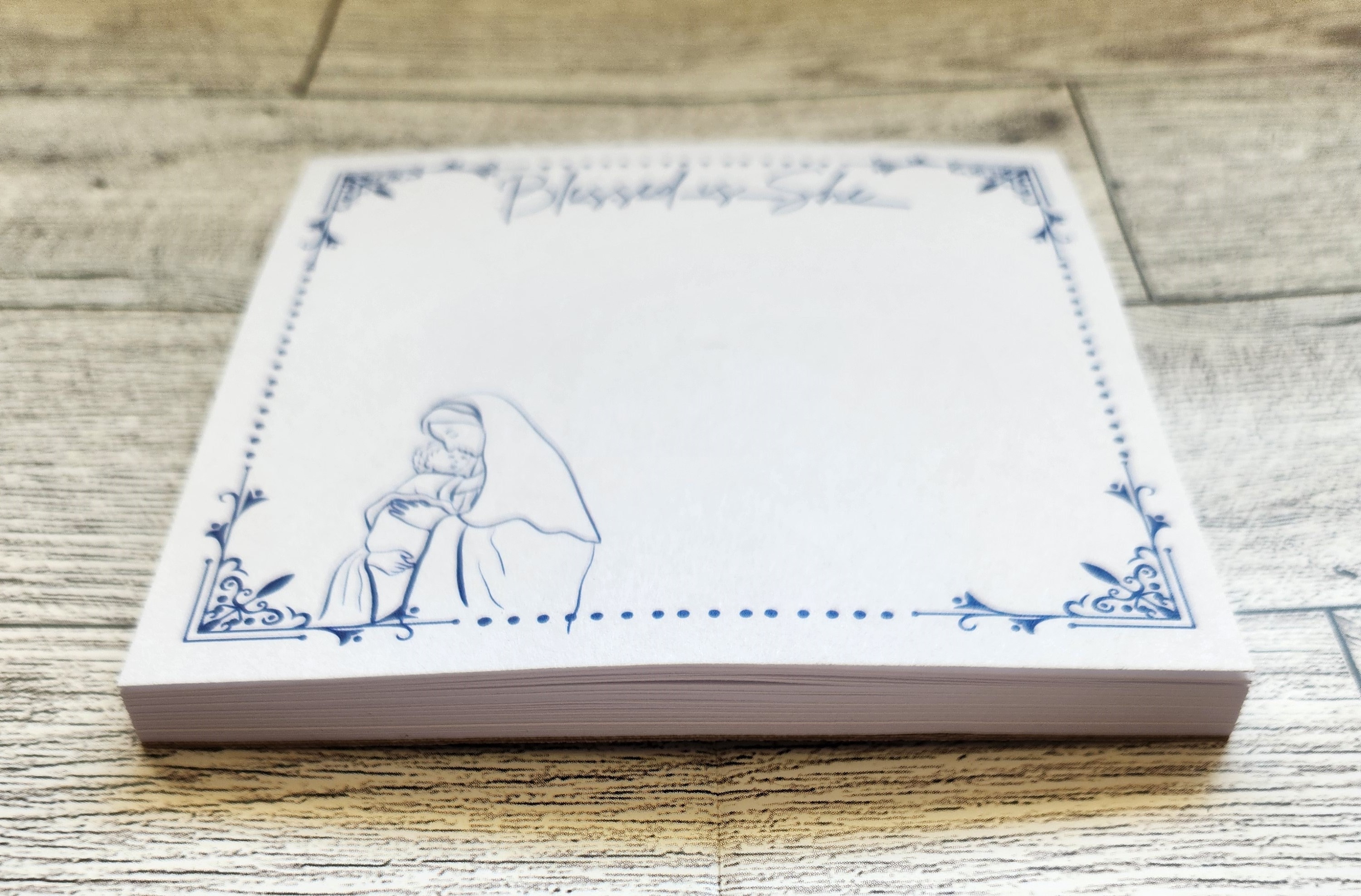 Blessed Mother Notepads, Catholic Marian Design Notepad, Catholic Mom ...