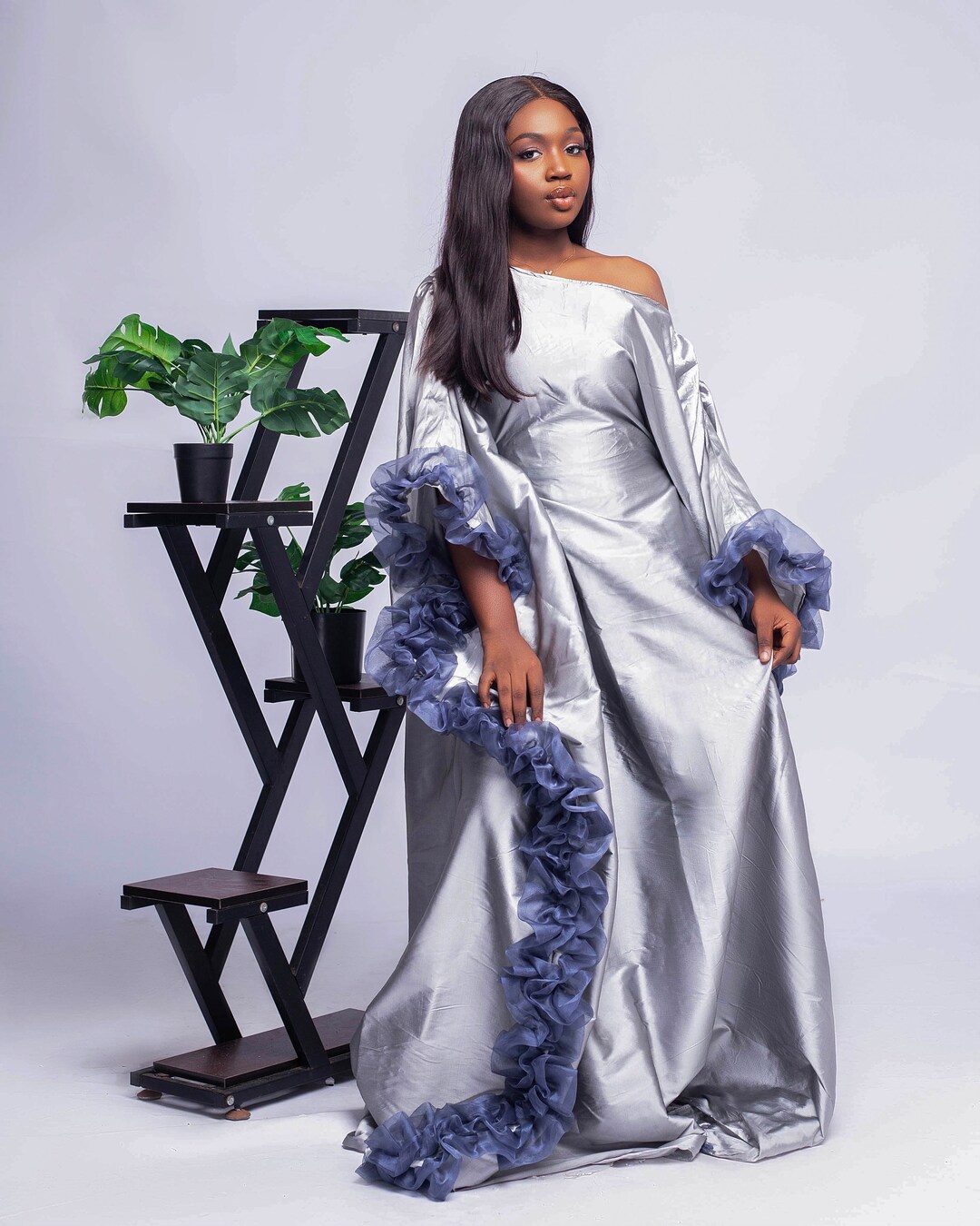 The Lulu Boubou Dress / Rich Auntie Dress / Boubou / Silky Boubou - Etsy