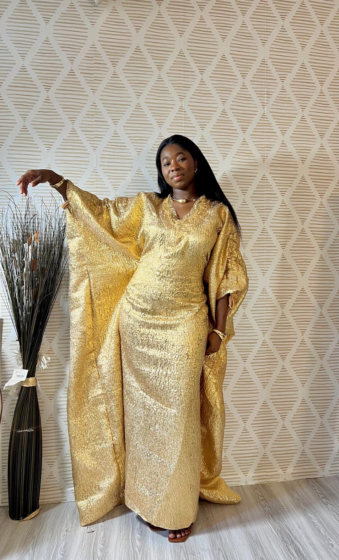 Classy Brocade Bubu / Rich Auntie Dress / Damask Dress / Brocade Dress ...