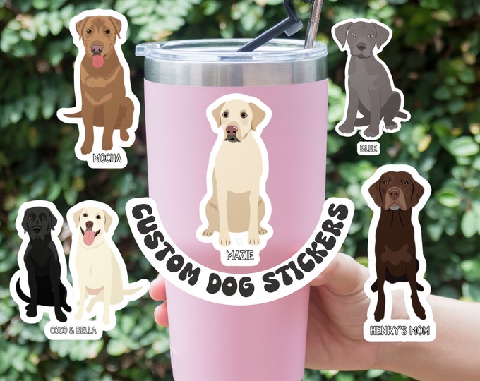 Lab With Backwards Hat Premium Vinyl Decal! 4 Colors! 8 Sizes! - Etsy