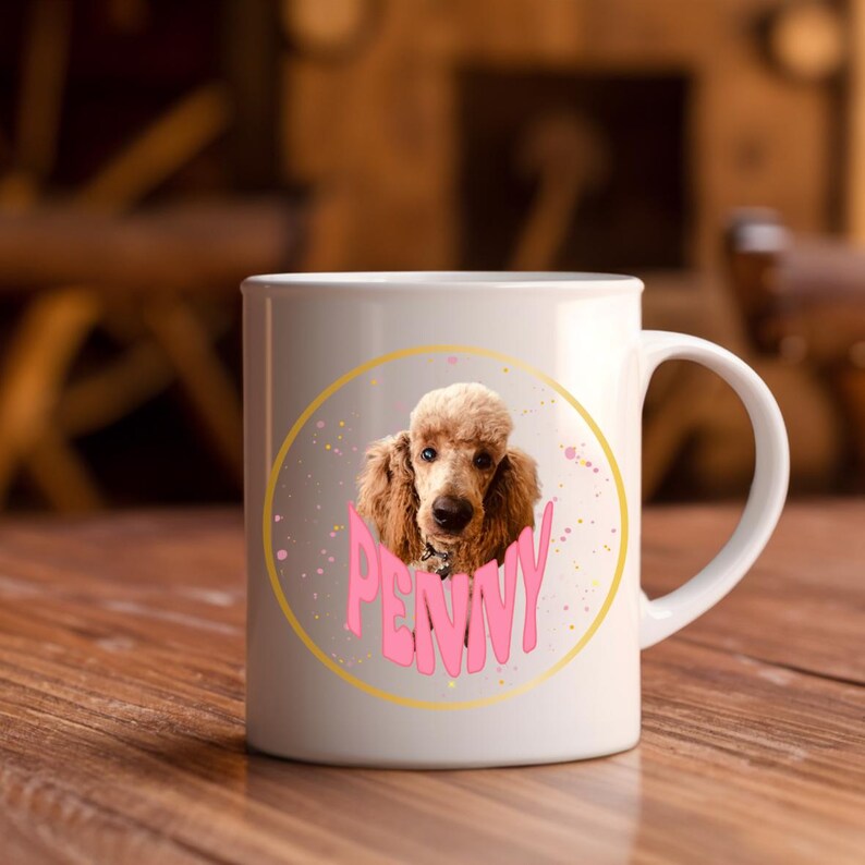 Custom Dog Mug Using Name & Photo, Personalized Dog Coffee Mug, Ice ...