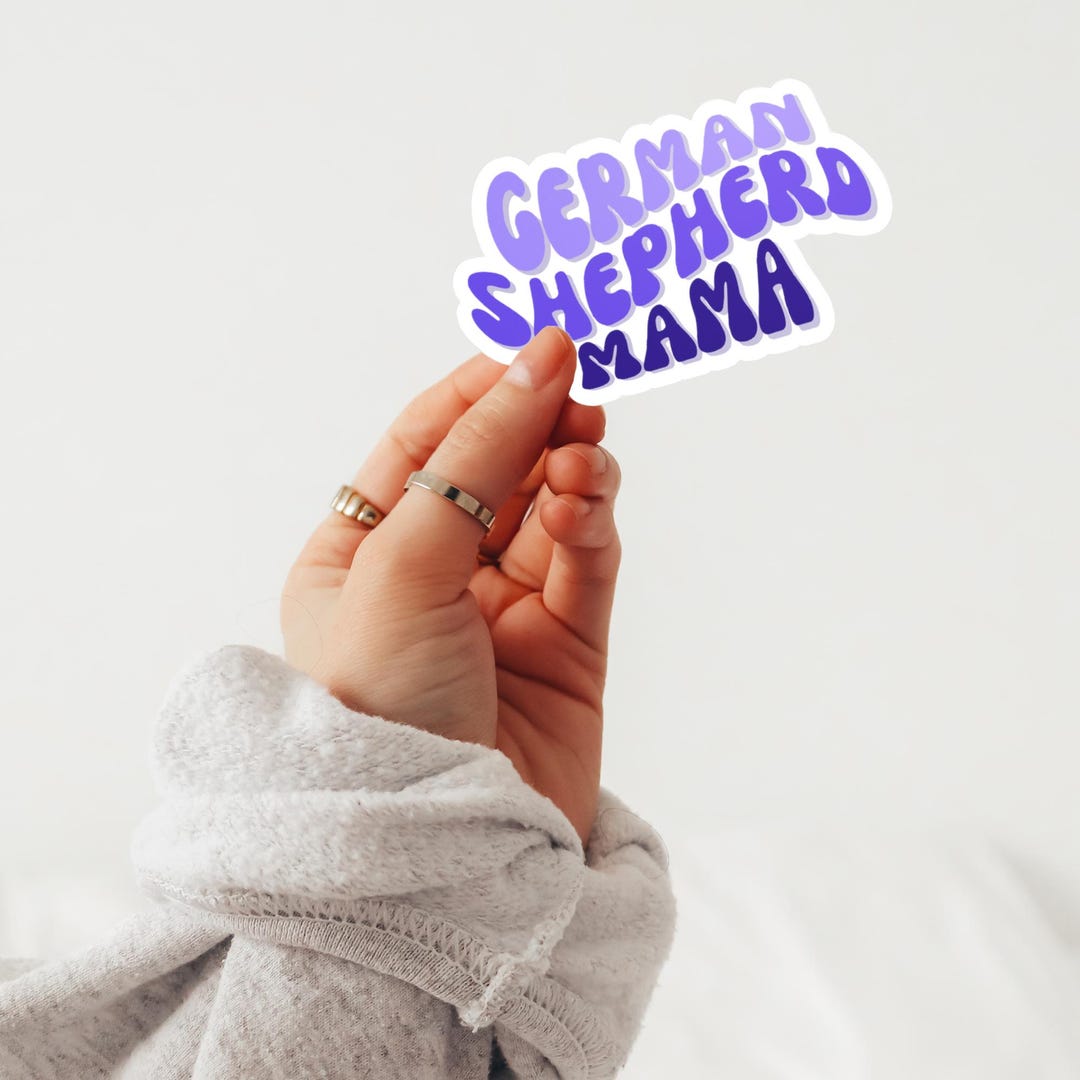 German Shepherd Stickers, German Shepherd Gift, Custom Dog Sticker, Dog ...