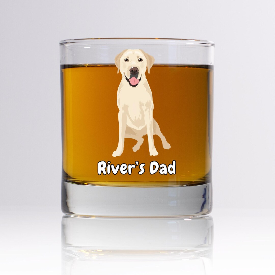 Labrador Retriever Whiskey Glass, Custom Pet Whiskey Glass, Labrador ...