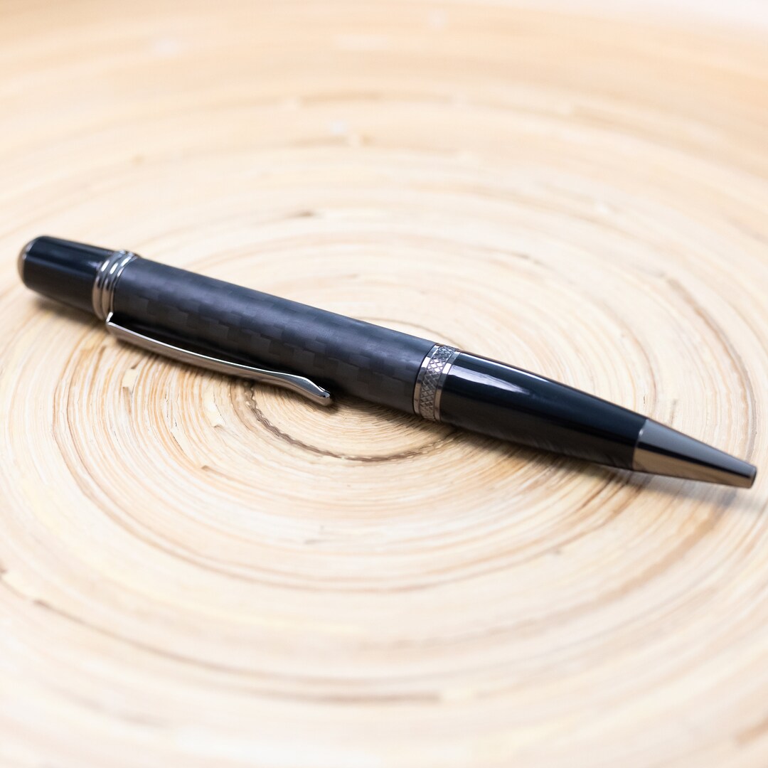 Matt Carbon Fiber Pen. Fathers Day Gift Custom Pen. Quality Metal ...