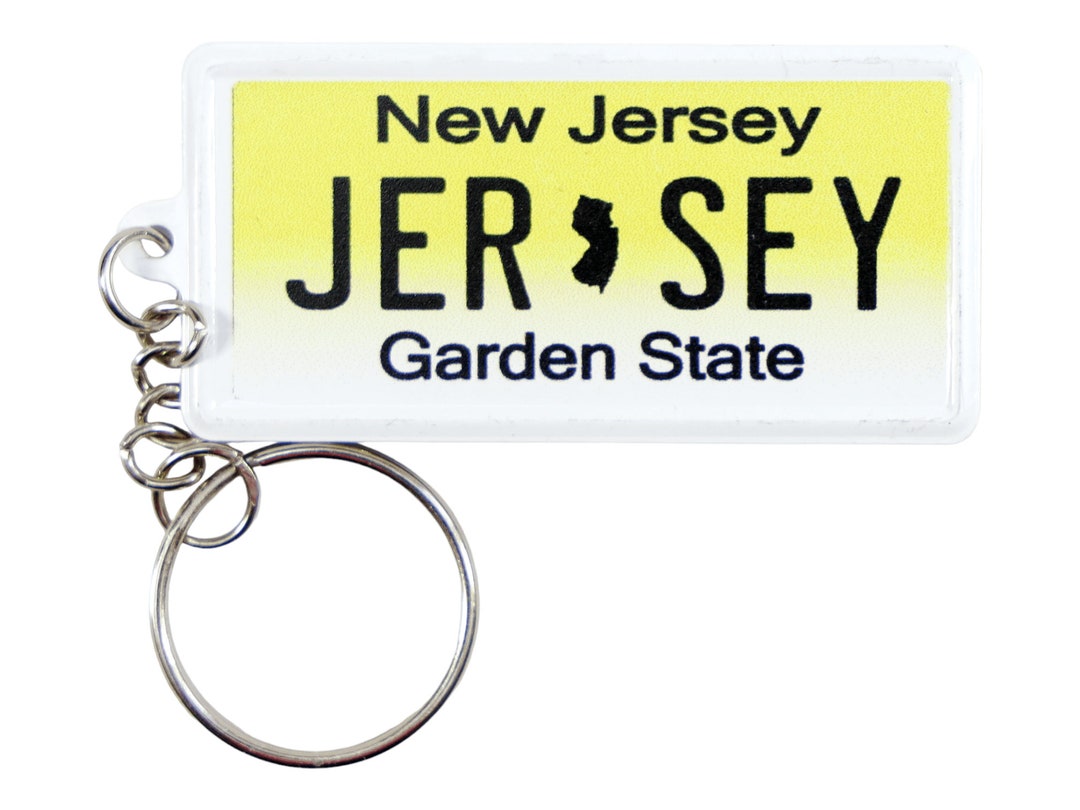New Jersey License Plate Aluminum Ultra-slim Rectangular Souvenir ...