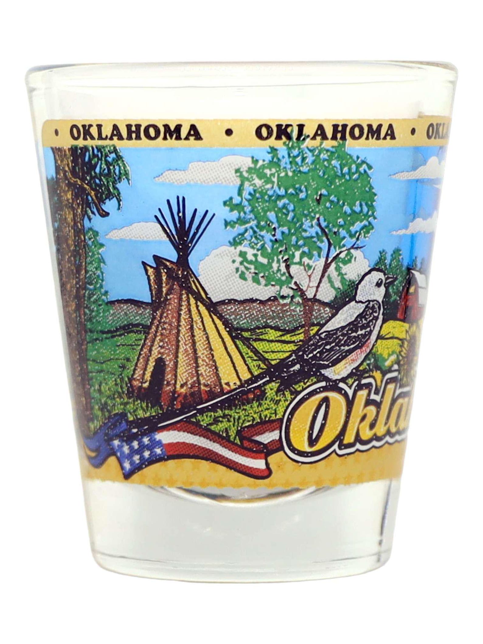 Oklahoma State Wraparound Shot Glass - Etsy