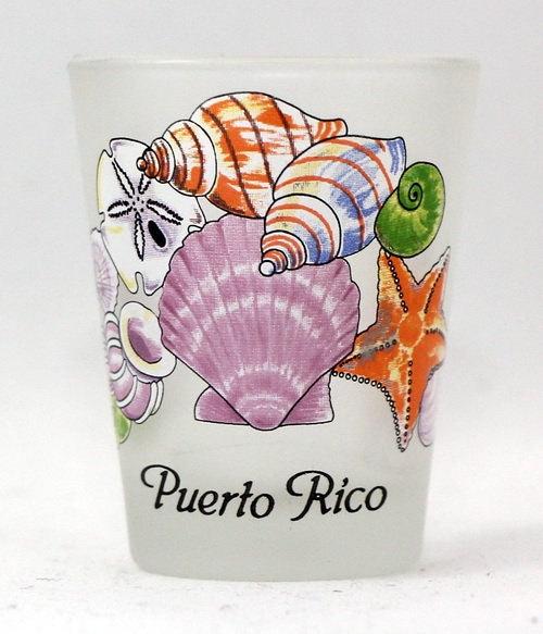 Puerto Rico Sea Shells Shot Glass - Etsy