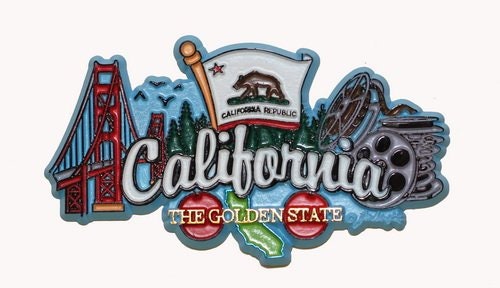California State Elements Fridge Collectible Souvenir Magnet - Etsy