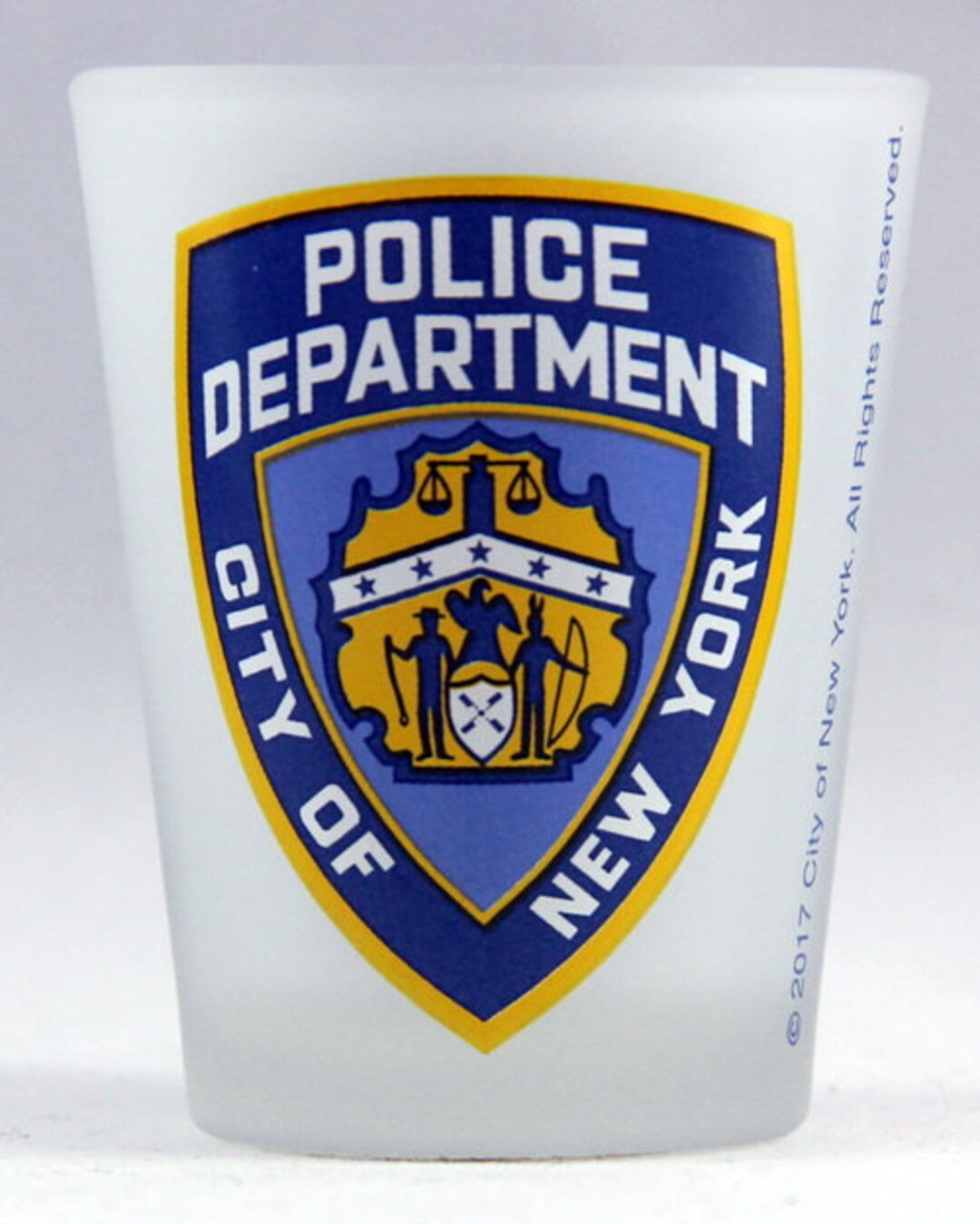 Nypd New York City Police Department Frosted Shot Glass - Etsy