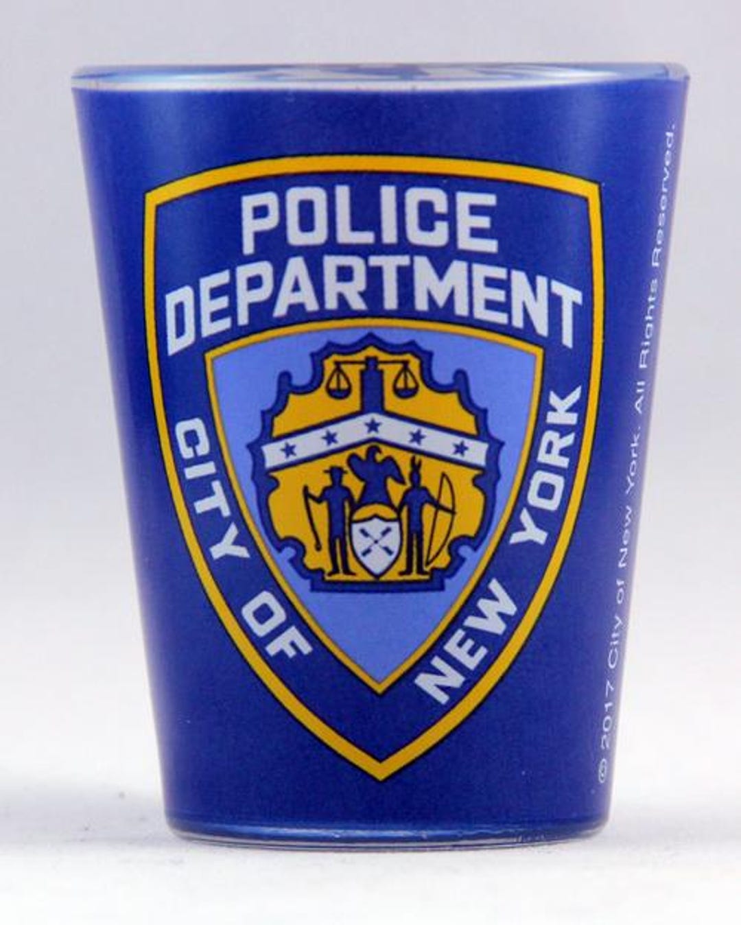 NYPD New York City Police Department Blue Shot Glass - Etsy