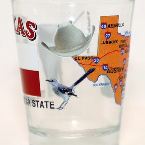 Texas the Lone Star State All-american Collection Shot Glass - Etsy